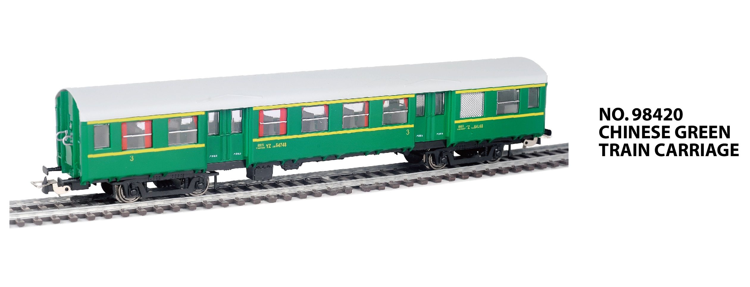 Пассажирский Вагон Chinese Green Train для Железной дороги HanFly Metal ...
