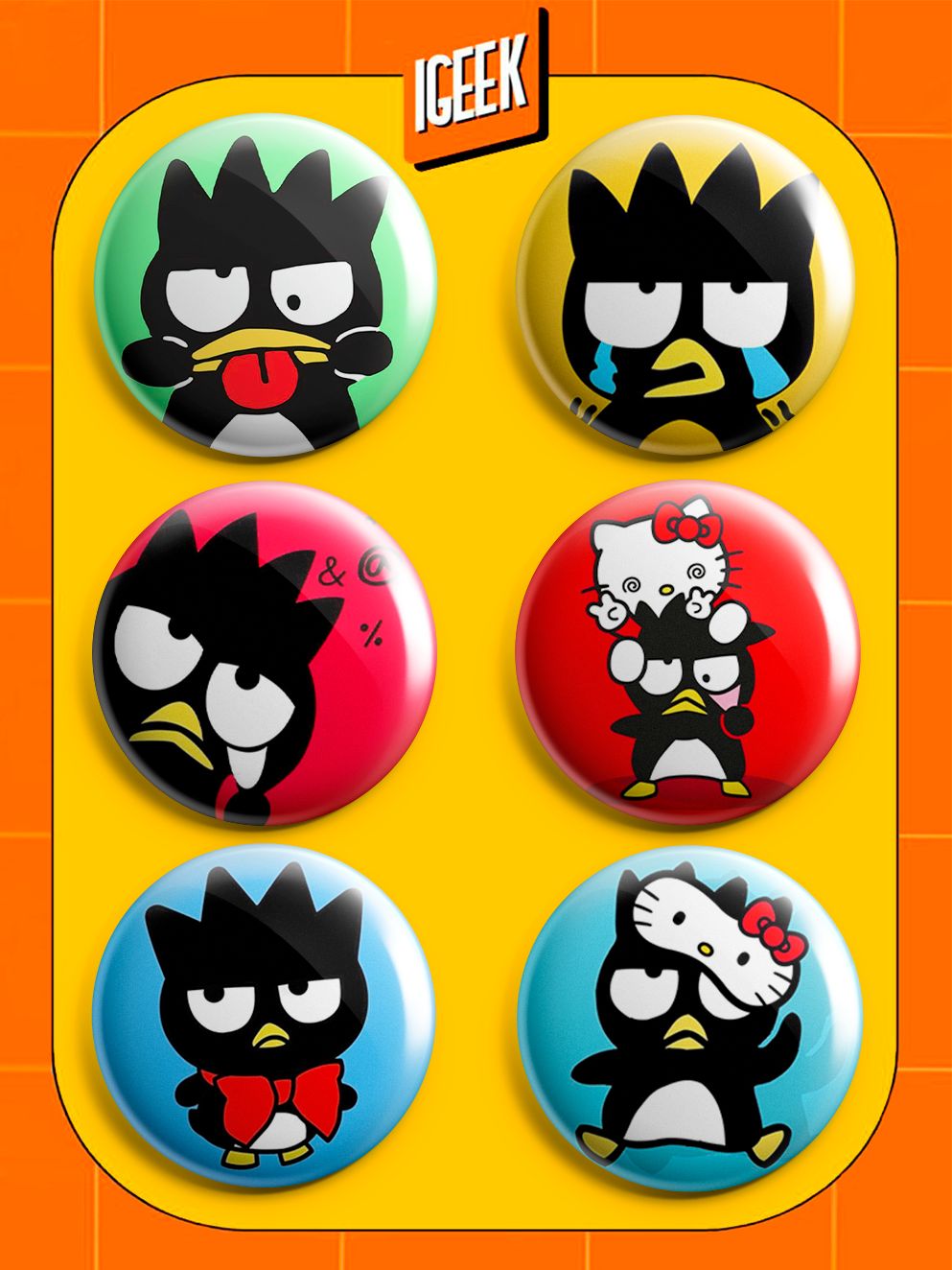 Значки Батц-Мару Badtz-Maru Hello Kitty купить на OZON по низкой цене ...