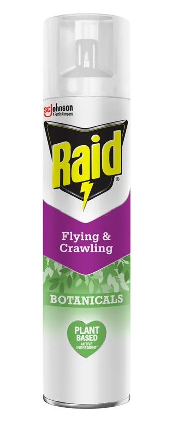 Raid Средство от летающих и ползающих насекомых Botanicals, 300 мл ...