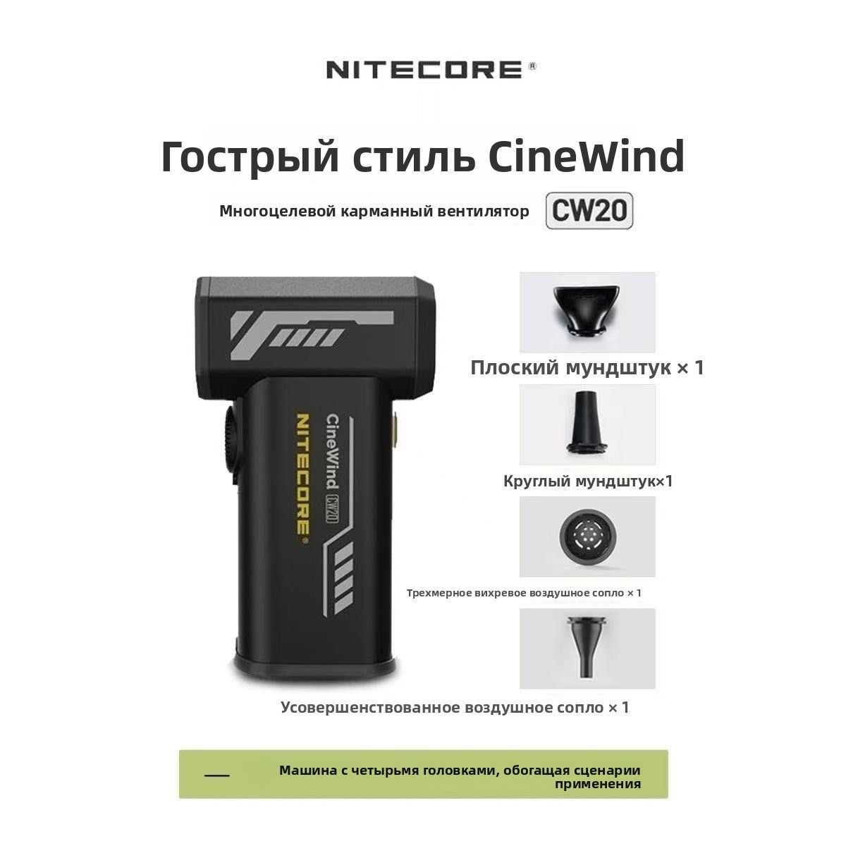 NITECORE CW20 Многофункциональный карманный фотовентилятор Canon Sony ...