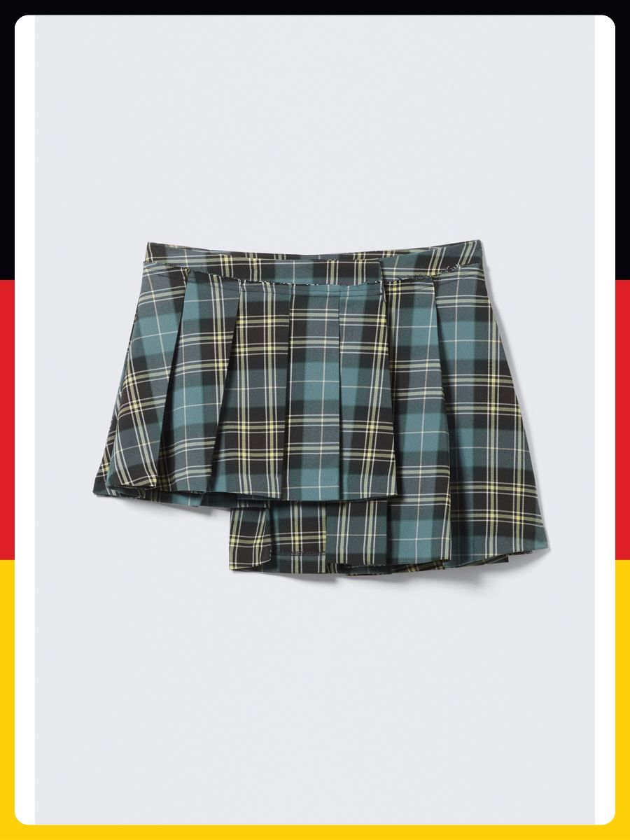 Юбка Женский MONKI зеленый, размер 48 На любой сезон купить c доставкой ...