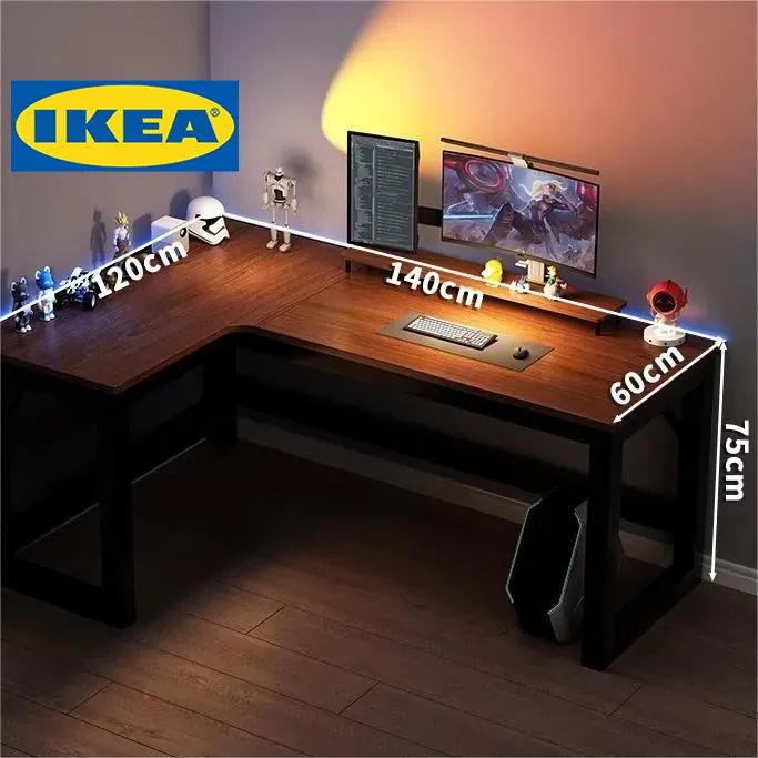Компьютерный стол IKEA XHf50d24e631c0, 140х120х75 см купить c доставкой ...