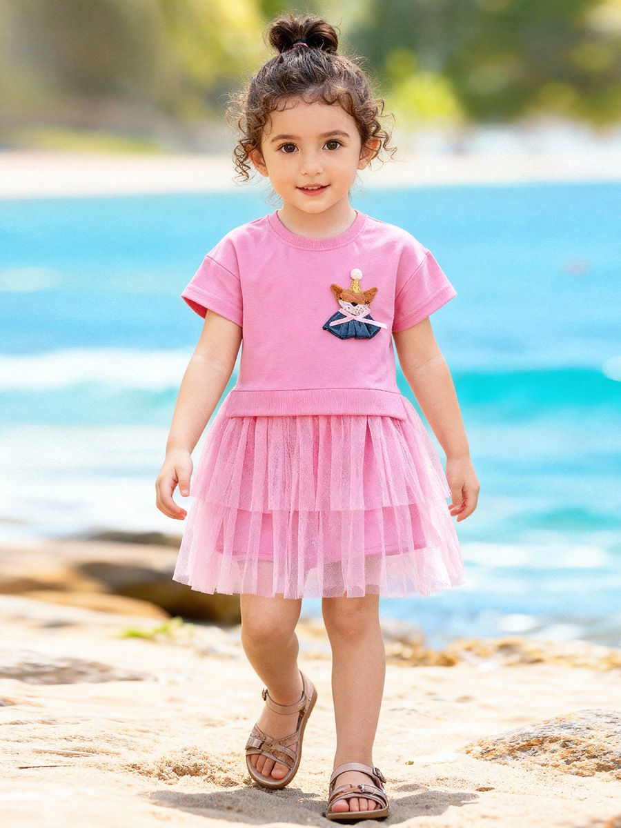 Платье Девочки H&M розово-фиолетовый, розовая фуксия Повседневный ...