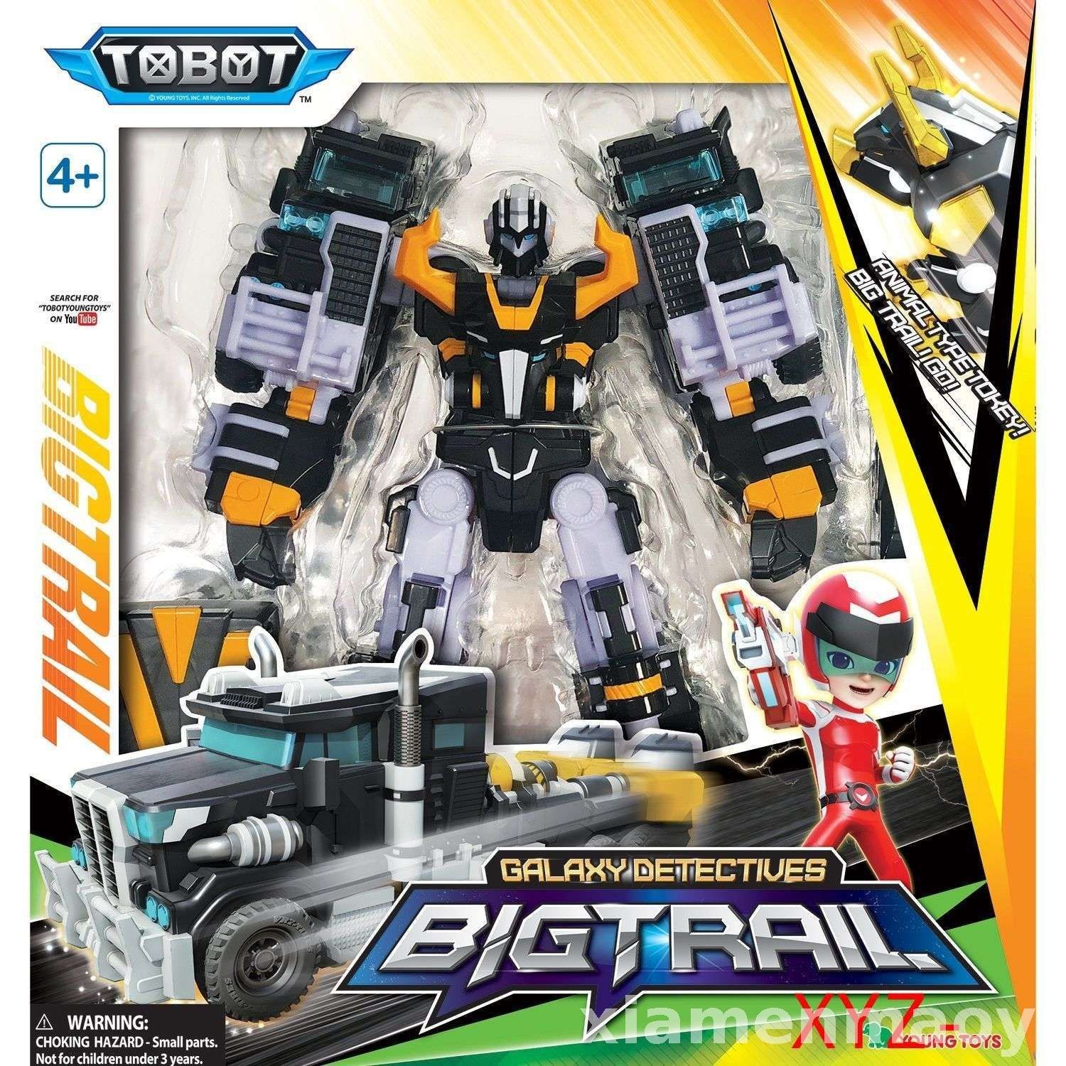 Трансформер Tobot ,Тобот БИГ ТРЕЙЛ Детективы Галактики ,Young Toys ...