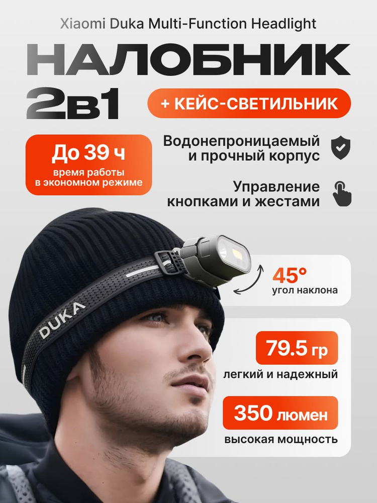 Фонарь налобный аккумуляторный Duka ATuMan MH1 Headlight купить на OZON ...