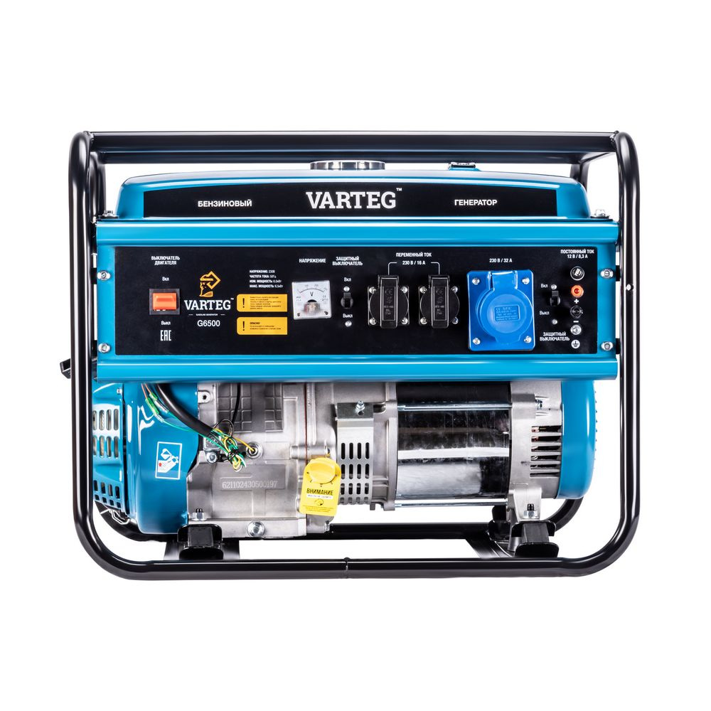 Генератор бензиновый синхронный FOXWELD VARTEG G6500, 6,5 кВт, 25 л, 85 ...