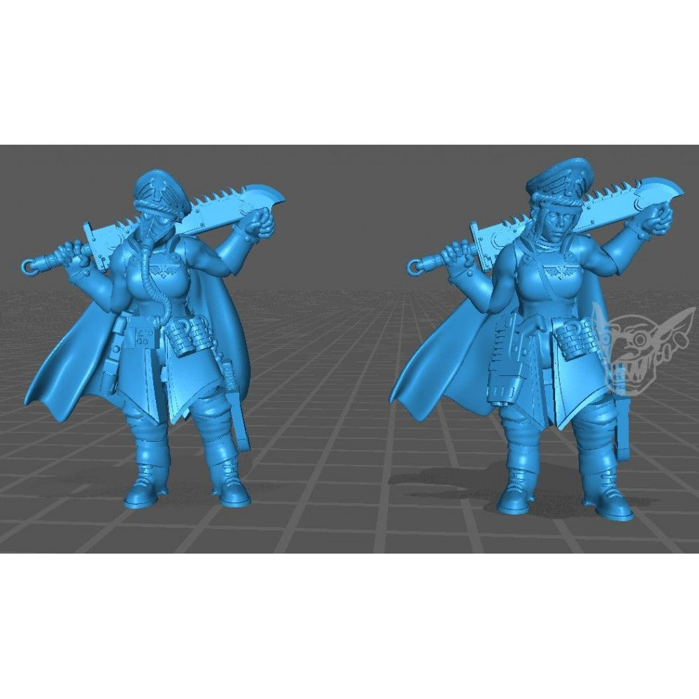 Миниатюра Warhammer 40000. Astra Militarum. Лорд Коммиссар / Lord ...