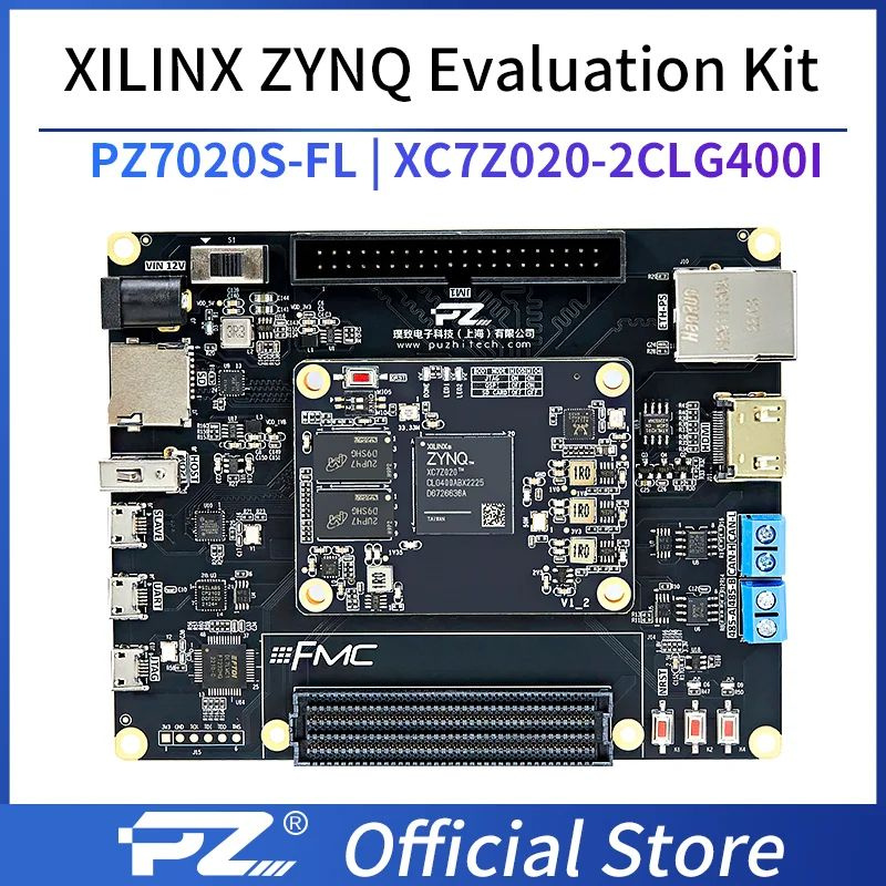 Оценочный комплект Puzhi 7020 Xilinx Zynq-7000 Основная плата SoC XC7Z020 FPGA Система ...