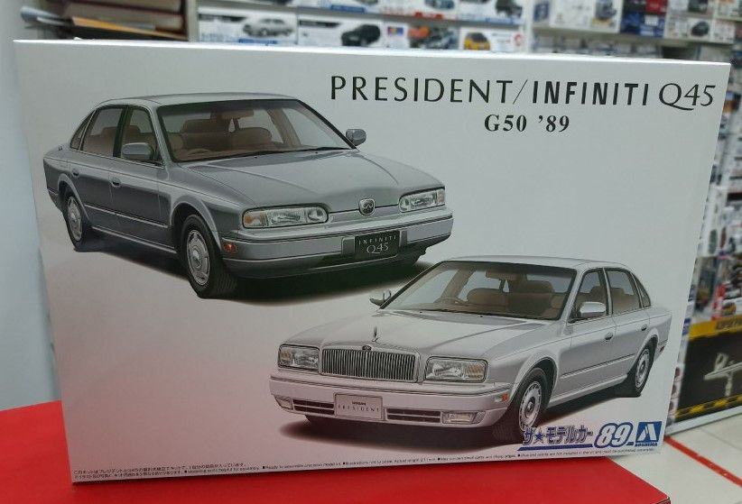 Сборная модель Aoshima 1:24 06404 Nissan G50 President/Infinity Q45 '89 ...