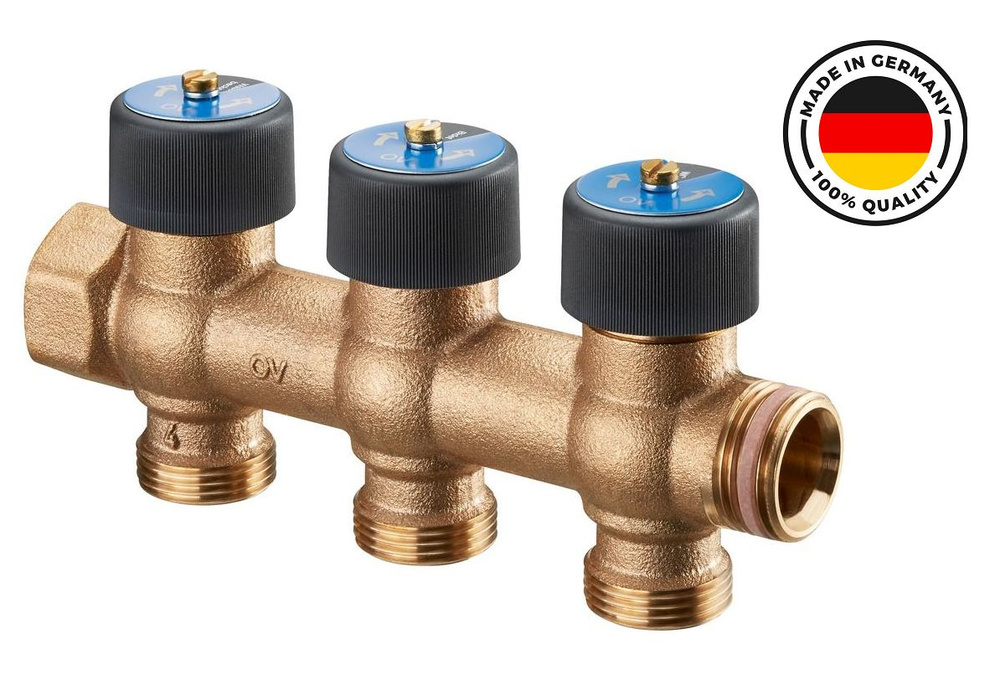 Коллектор распределительный / гребенка для водоснабжения 3/4"x3/4" EK - 3 отвода Oventrop ...