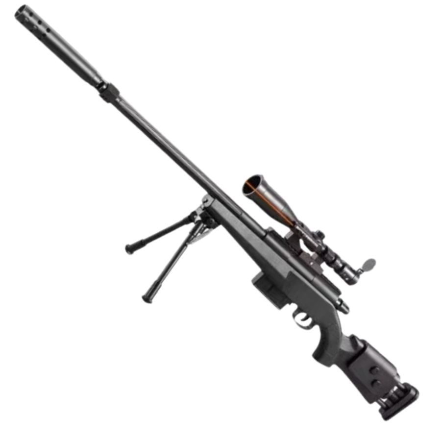 Детская игрушечная Снайперская винтовка AWM M24 с лазерным прицелом / снайперка AWP ...