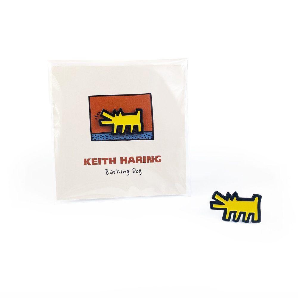 Значок металлический / Little Pins / Keith Haring - Barking Dog ...