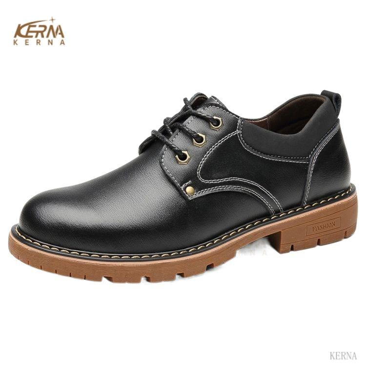 Ботинки полуботинки Мужской KERNA черный, размер 40 На любой сезон Шнурки Китай купить c ...