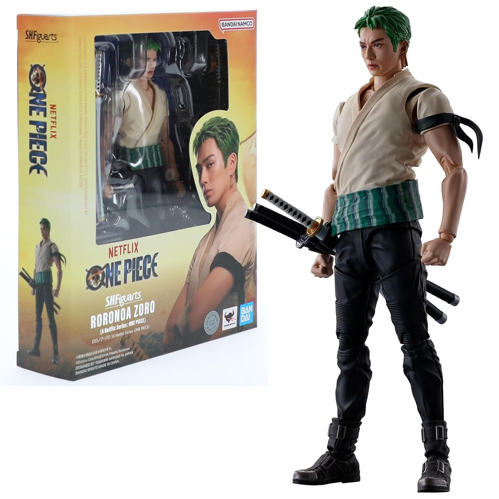 Экшн фигурка S.H.FIGUARTS One Piece - Roronoa Zoro, Сериал Netflix SHF ...