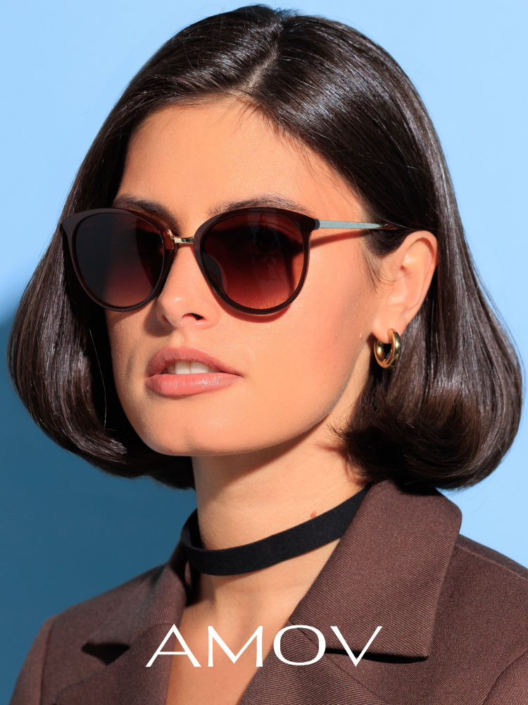 AMOV Очки солнцезащитные женские 2025 купить на OZON по низкой цене ...