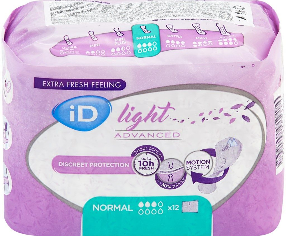 Прокладки урологические ID Light Normal, 12шт, Польша - 5 уп. - купить с доставкой по выгодным ...