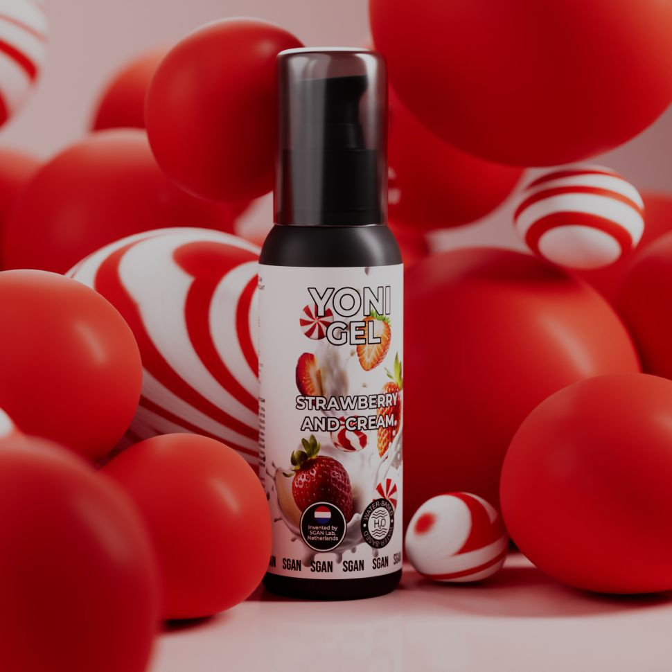 Лубрикант для орального секса SGAN YONI GEL со вкусом клубники со ...
