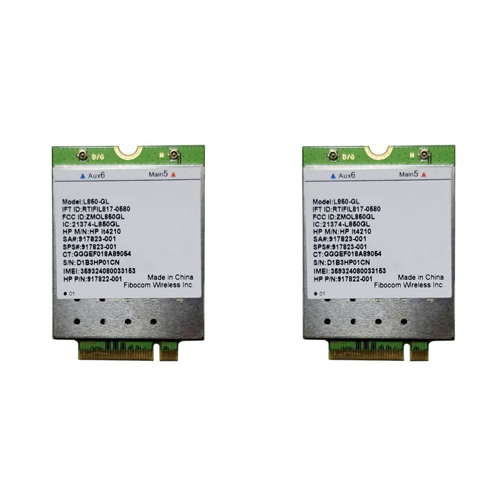 Модуль карты 2X L850-LT4210 FDD-LTE TDD-LTE 4G, 917823-001 для ноутбука ...