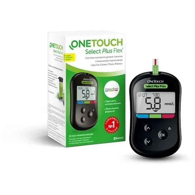 Глюкометр One Touch Select Plus Flex, 1 шт - купить с доставкой по ...