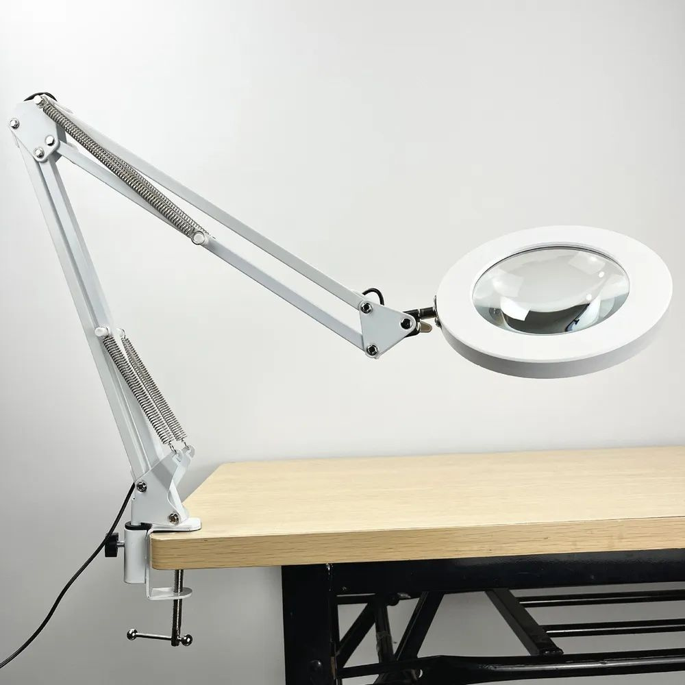 Лампа лупа 8D , мощная 24W 120 led светодиодов , бестеневая настольная ...