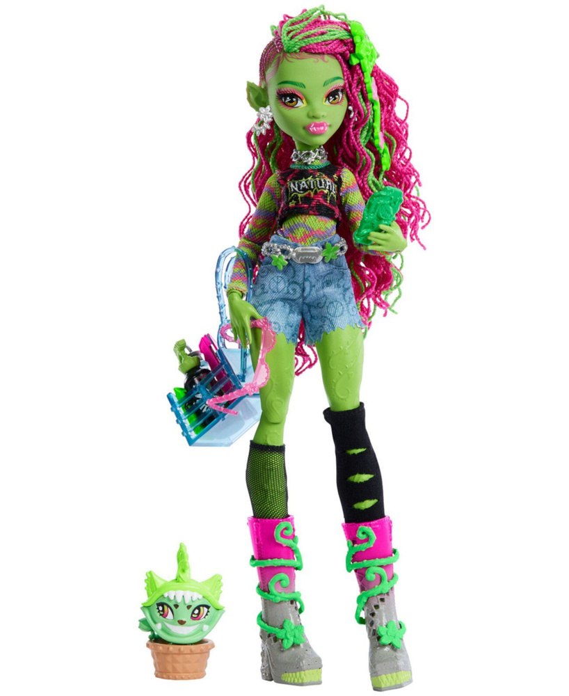 Монстр Хай Венера МакФлайтрап, Monster High Venus McFlytrap Pet Cat Chewlian купить на OZON по ...