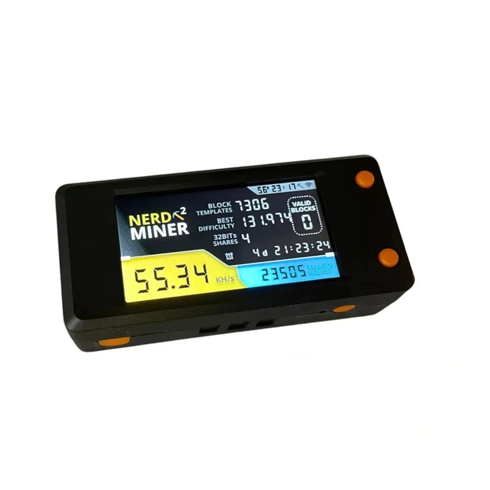 NerdMiner V2 78kh/S хешрейт Bitcoin Nerd Miner BTC лотерейный майнер ...