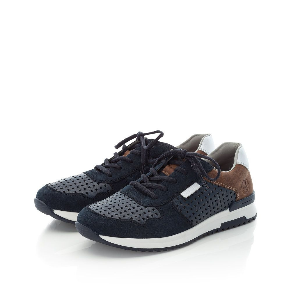 Кроссовки Мужской Rieker Искусственная кожа, Натуральная кожа Туризм, размер 43 G Лето Шнурки ...