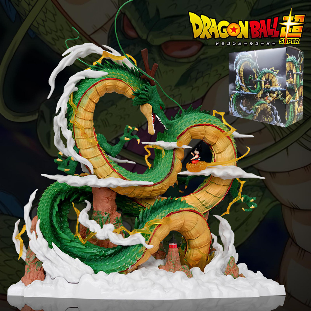 Фигурка Жемчуг дракона Шенрон и Гоку / Dragon Ball SHenron & Goku (22см ...