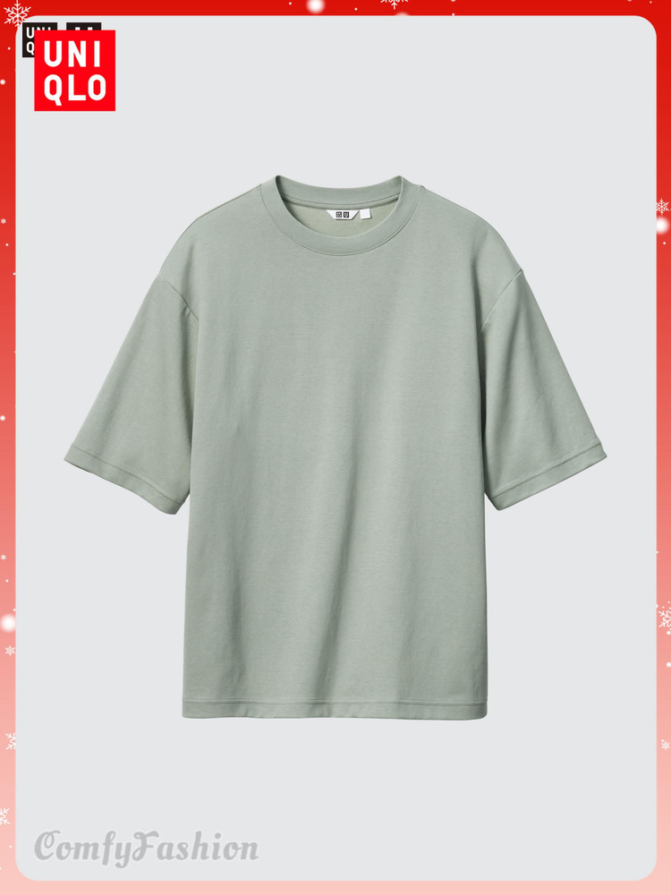 Футболка Мужской Uniqlo светло-зеленый, размер 50 купить c доставкой на OZON по низкой цене ...