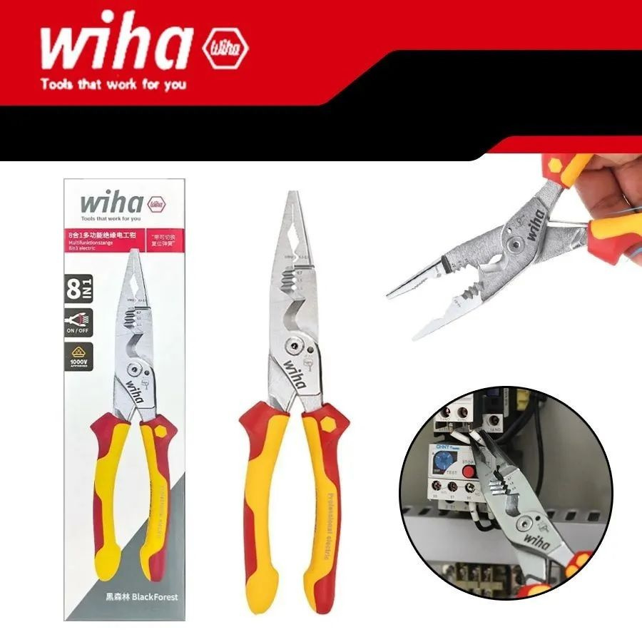 Многофункциональные клещи электрика WIHA 45489 купить на OZON по низкой ...