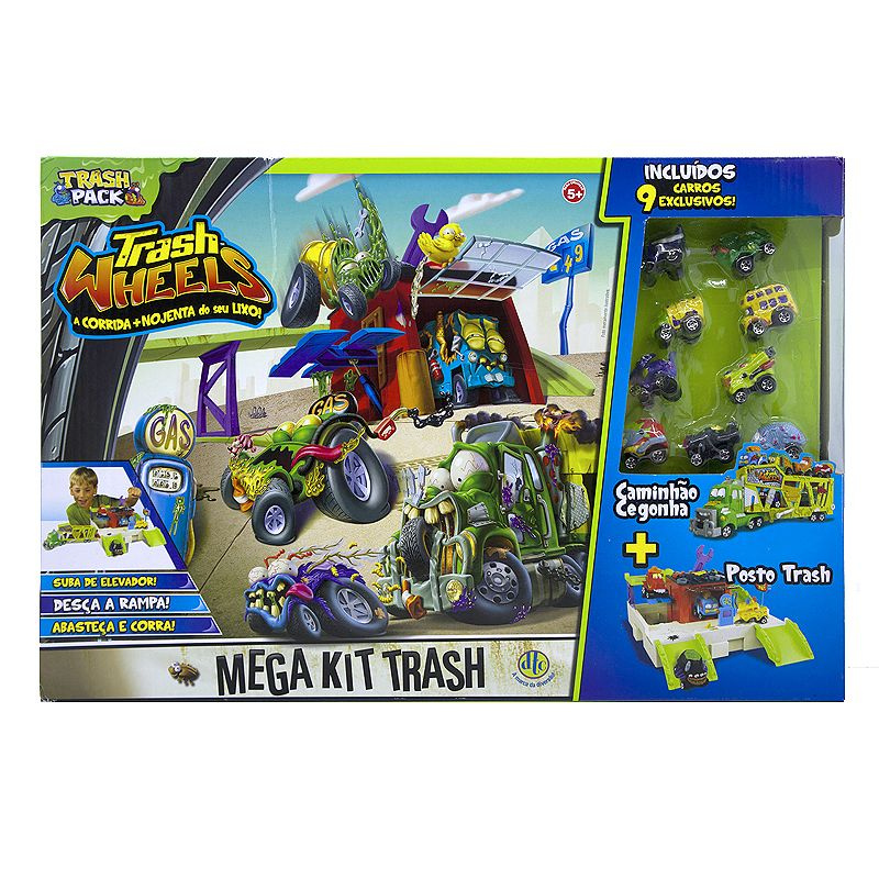 Trash pack wheels mega kit Gas Garage Pack Игрушка-модель для мусора ...