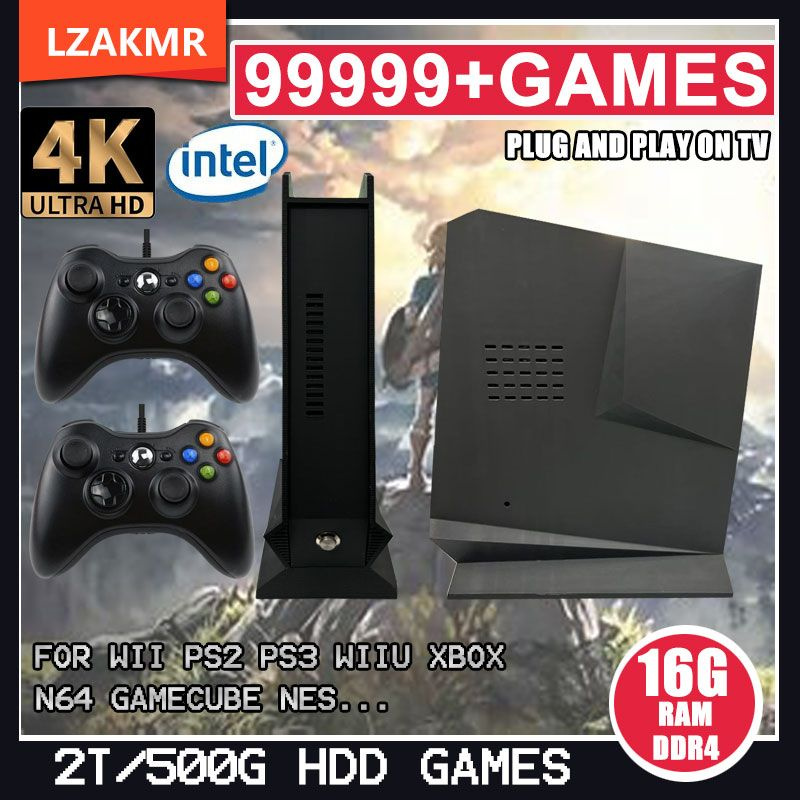 Ретро игровой бокс G3 99999+GAME 16G RAM 2TB HDD Game For PS2 PS3 WIIU ...