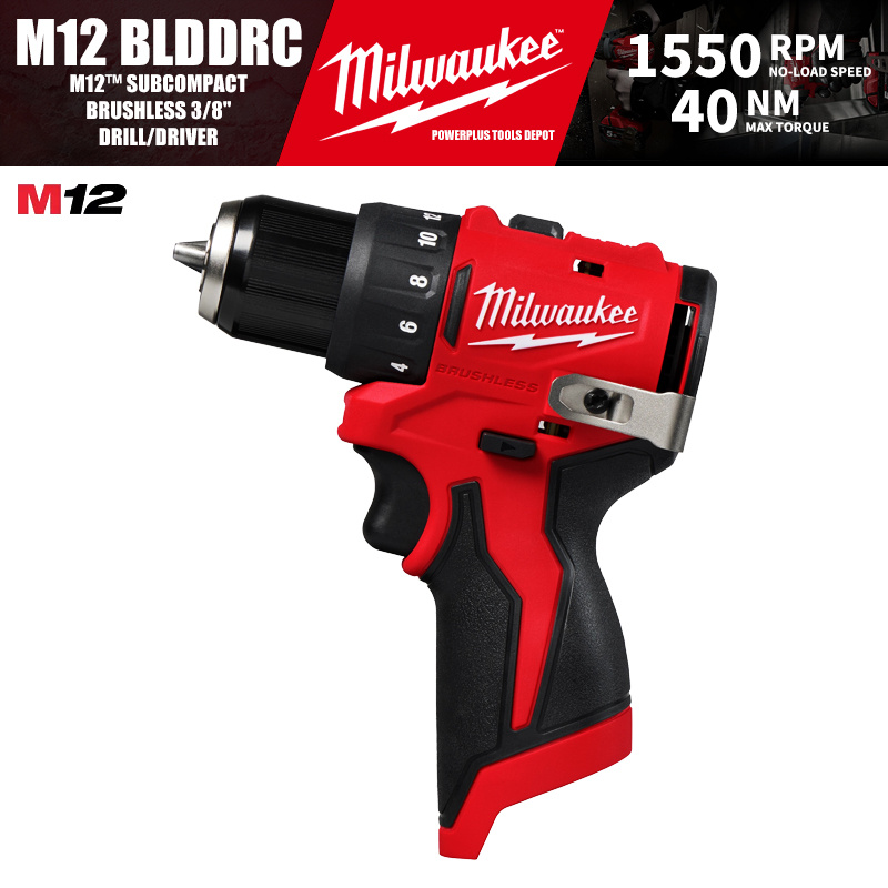 Milwaukee M12 BLDDRC/3401 M12 Субкомпактная бесщеточная дрель ...