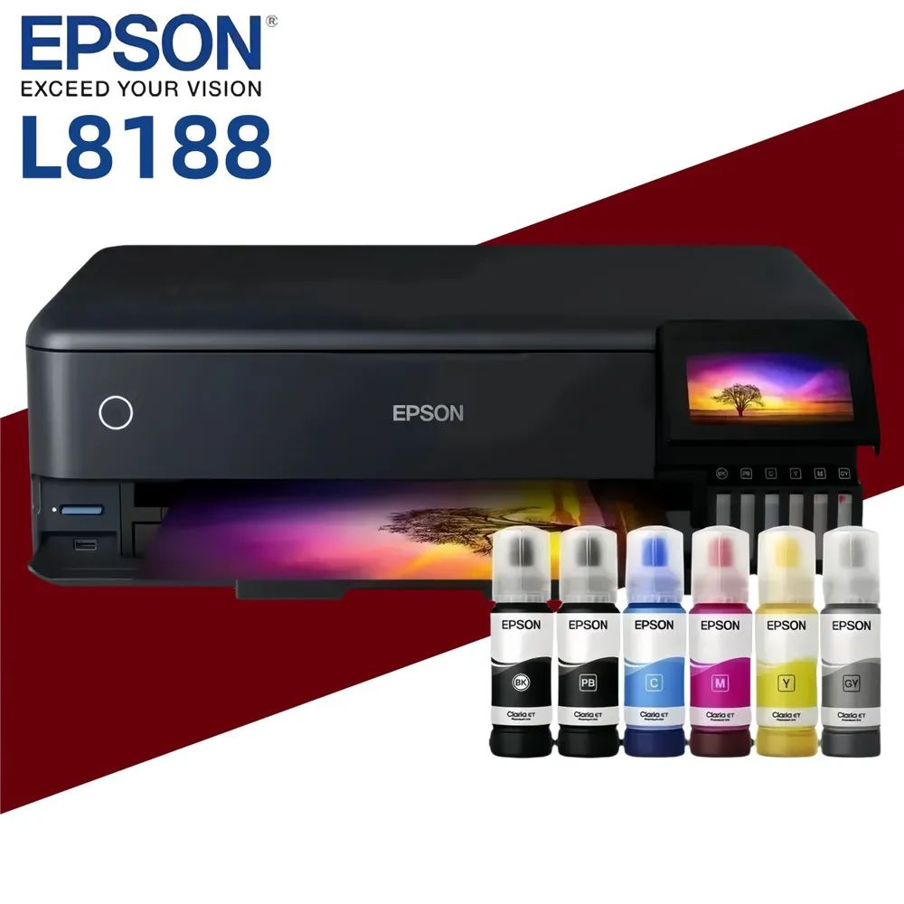 Epson МФУ Epson МФУL8188/L8180,USB, Wi-Fi, серый, черно-серый купить на ...