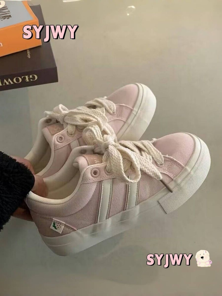 Кроссовки Женский SYJWY Замша, Замша искусственная, размер 35 На любой сезон Шнурки Без каблука ...