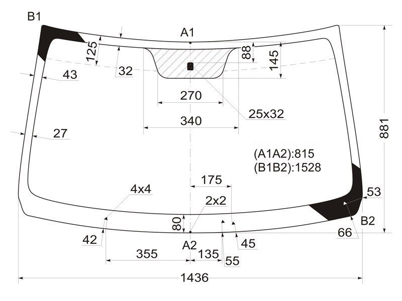 AGC Стекло лобовое для Renault Logan 04-16 Dacia 04-08 Mcv 08-12 LADA Largus 12- без ...