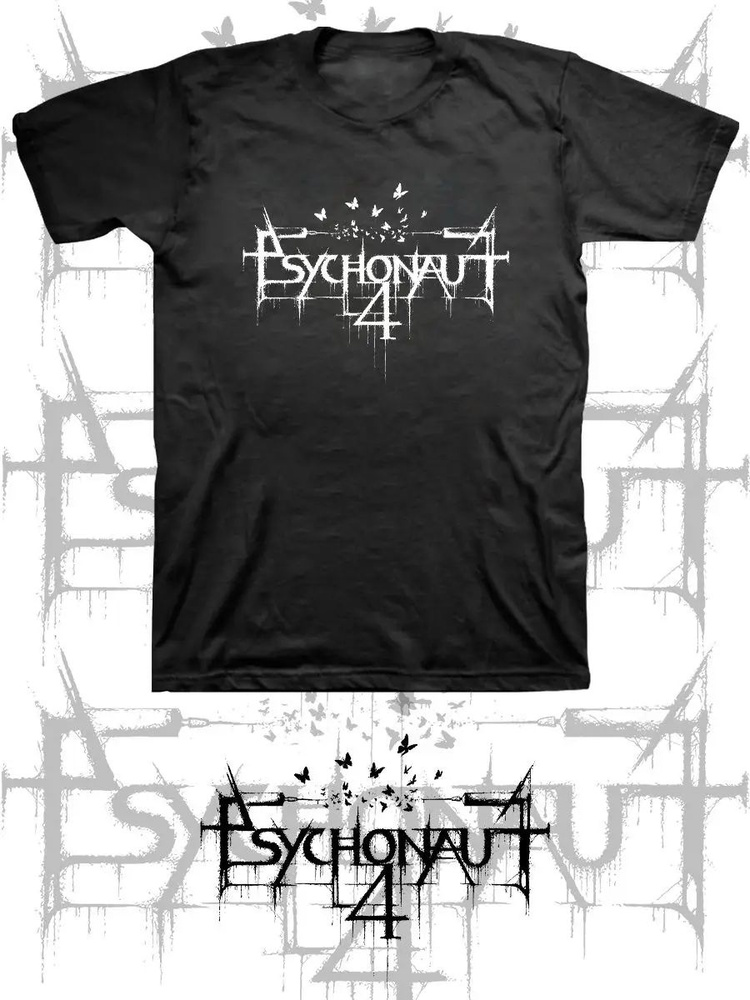 Футболка Мужской RockUp черный Короткий, размер 48, 50 Хлопок Надписи прямой Повседневный Россия ...