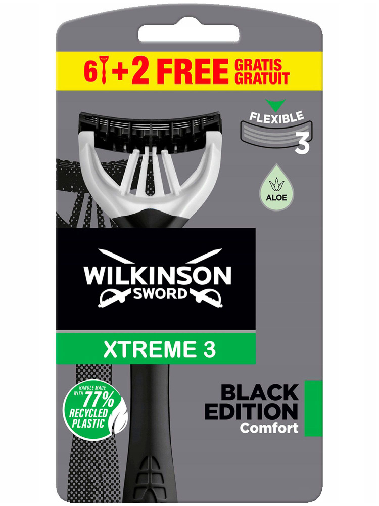Wilkinson Sword Бритвы одноразовые Schick XTREME 3 Black Edition (8 ...
