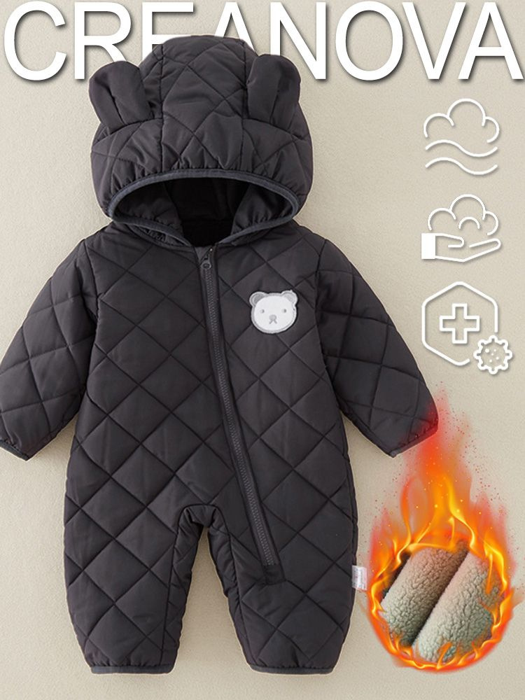 Термокомбинезон для малышей Мальчики, Девочки CREANOVA, размер 100 серый Демисезон Повседневный ...