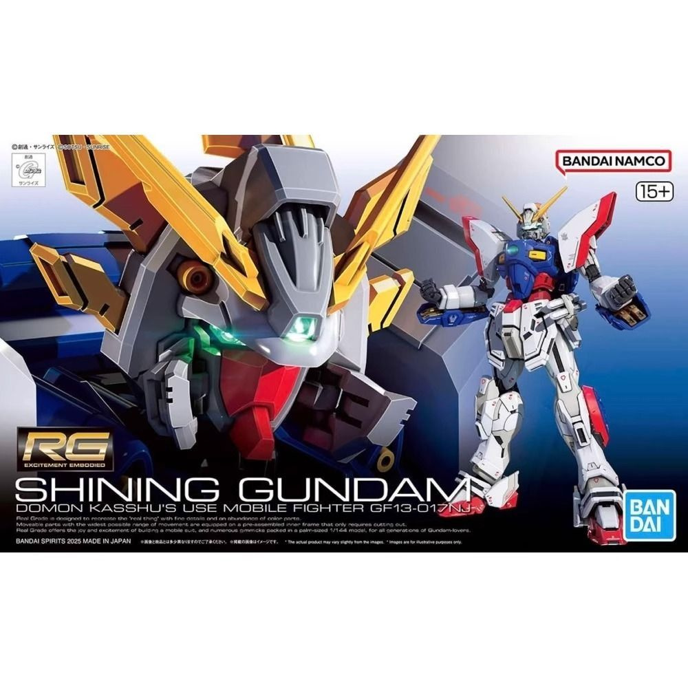 Фигурка Bandai RG 1/144 SHINING GUNDAM FIGHTER GF13-017NJ MOBILE SUIT ...