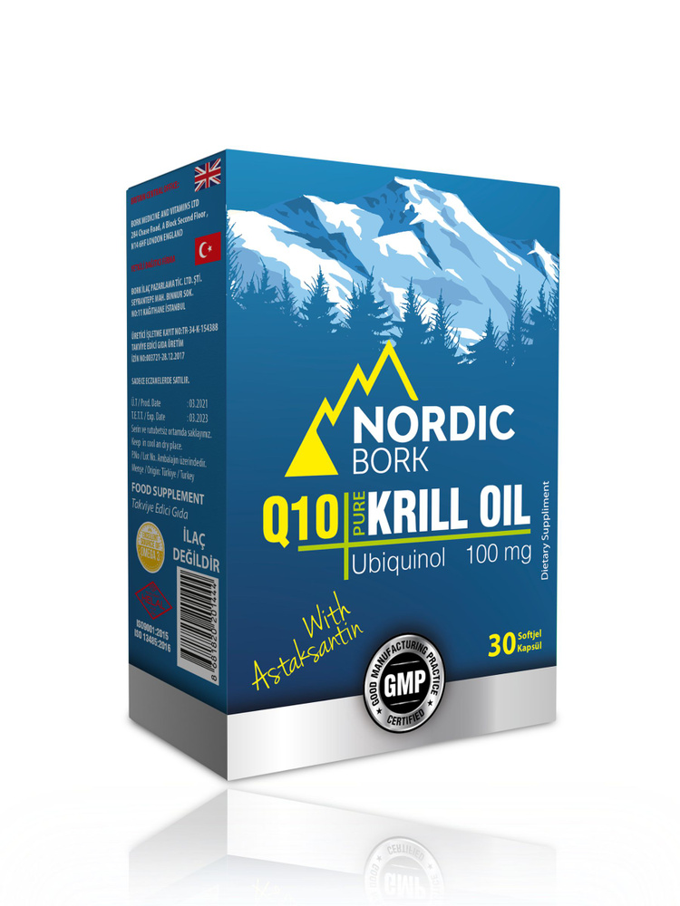 Масло Криля + Убихинол + Q10 Nordic Bork Pure Krill Oil, 30 Мягких капсул купить на OZON по ...