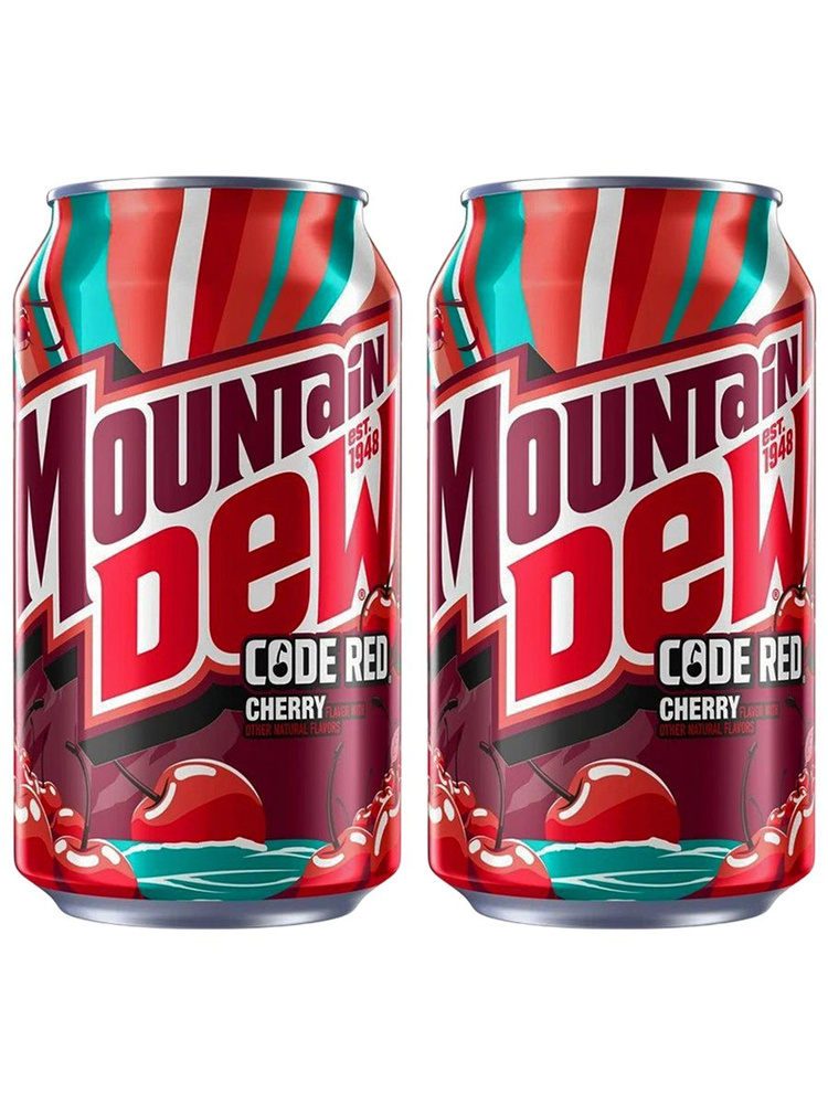 Газированный напиток Mountain Dew Code Red (2 шт), 355мл, (США) купить ...