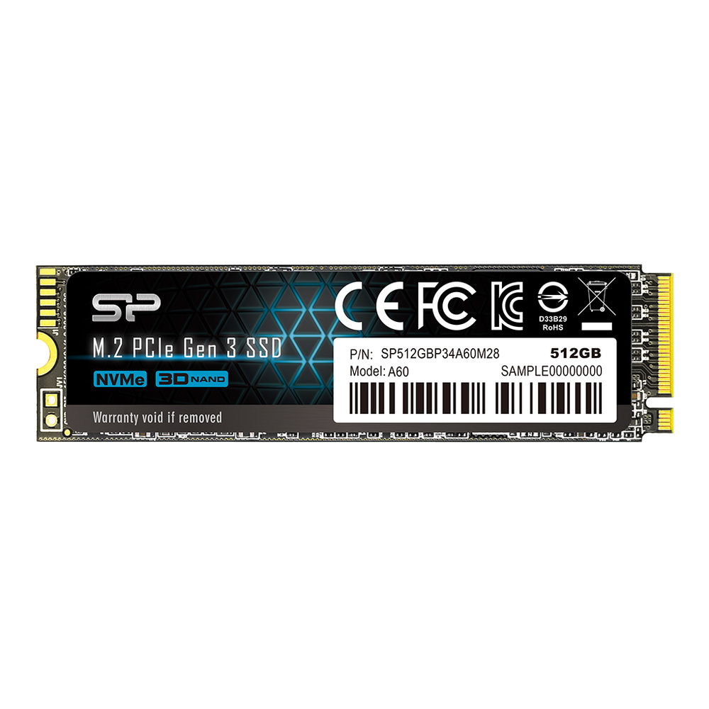 512 ГБ Внутренний SSD-диск Silicon Power 3D NAND 2280 P34A60 ...
