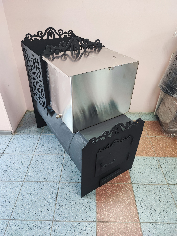 Дровяная печь для бани из 530 трубы с баком 80 литров купить на OZON по низкой цене (2873638118)