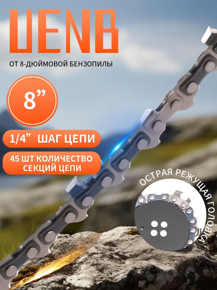 PANDA MAN Цепь для пилы 203.2 мм, шаг 1/4" 1 зв. 1 шт. купить на OZON ...