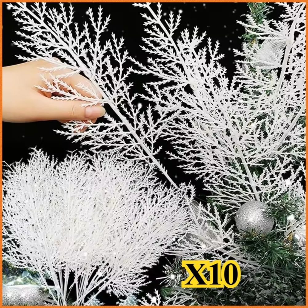 Рождественские снежные ветки хвои, новогодние подарки, 10 штук купить c ...
