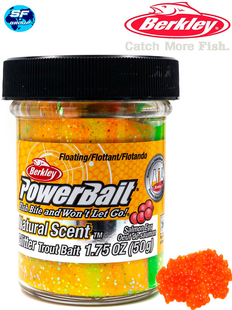 Паста Berkley PowerBait Natural Scent Trout Bait Salmon Raindow 50g ...