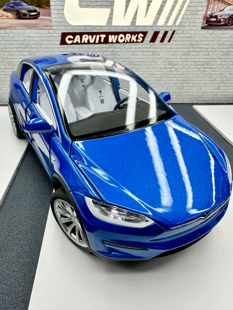Машинка металлическая Тесла Модел Икс Tesla Model X купить на OZON по ...