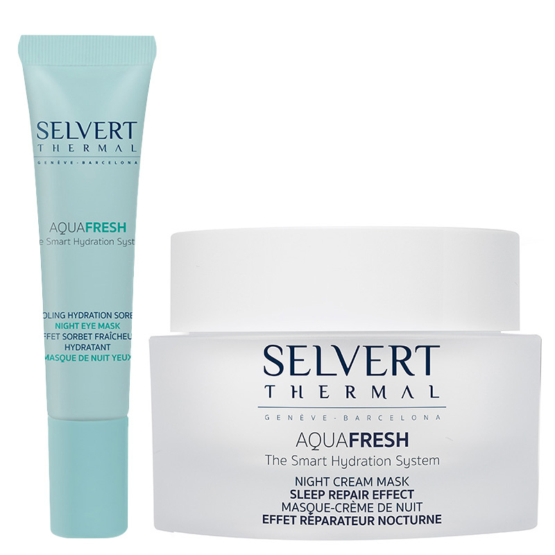 Selvert Thermal Night Eye Mask + Night Cream Mask - Набор масок для ...