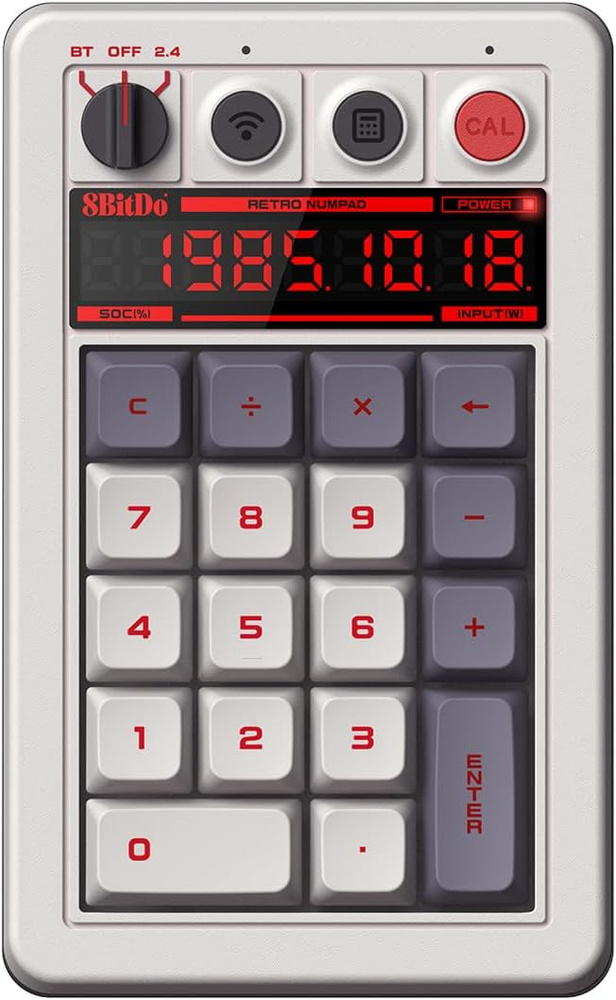 8BitDo Клавиатура беспроводная 8BitDo Retro 18-N Edition, Английская ...